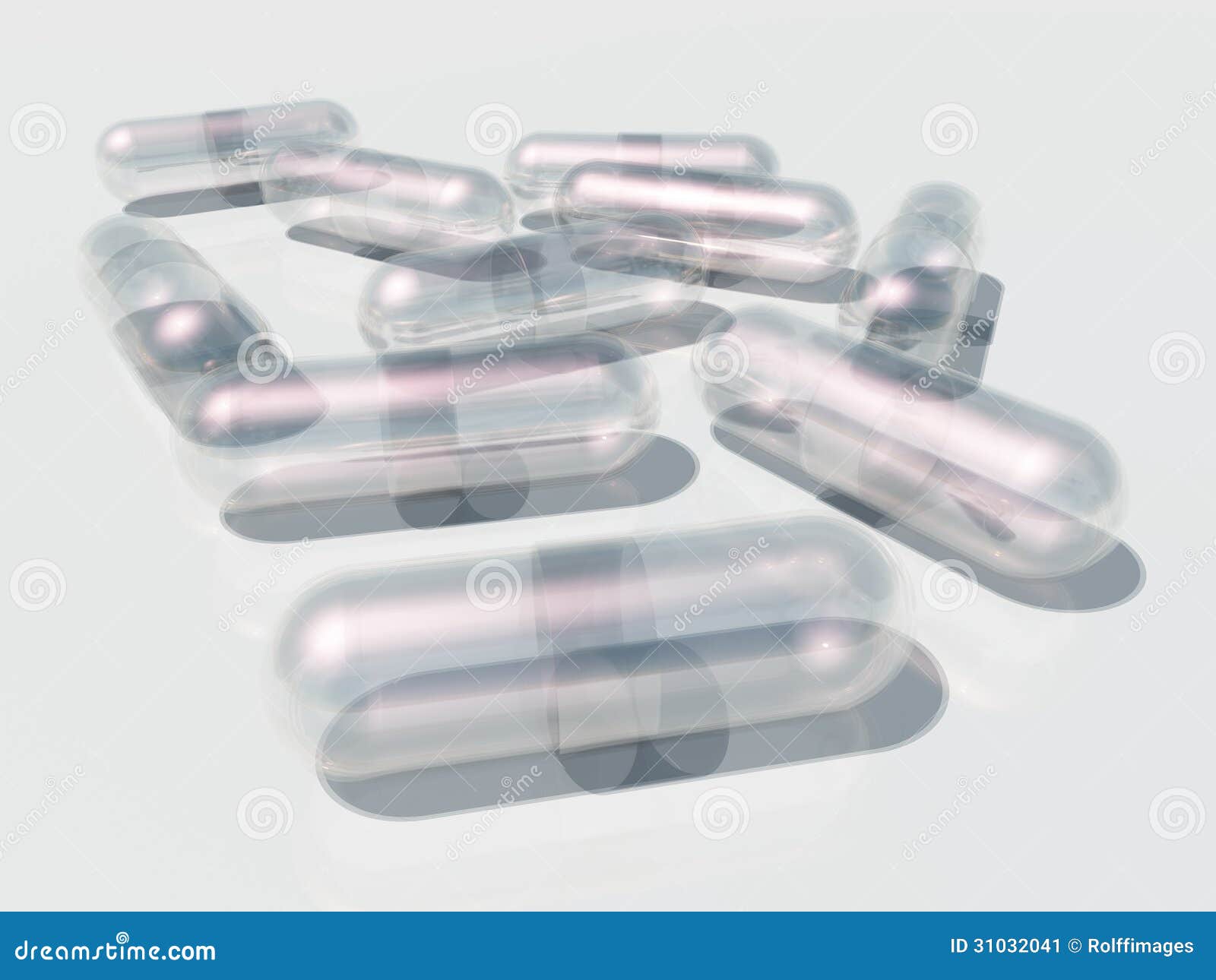 Multiple empty Capsules stock illustration. Illustration of care - 31032041