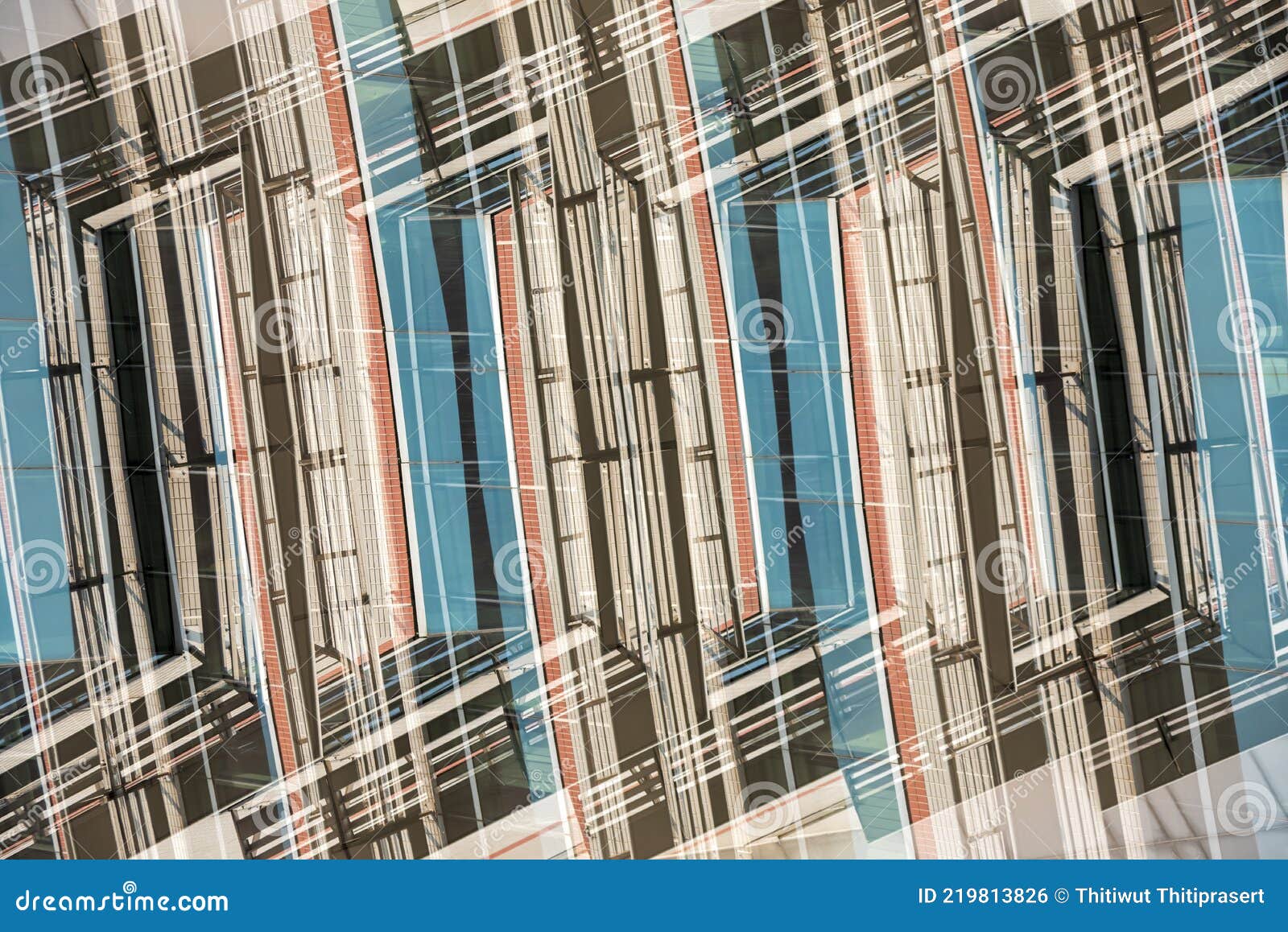 Multiple Exposure Modern Abstract Architecture Building Ads Banner ...