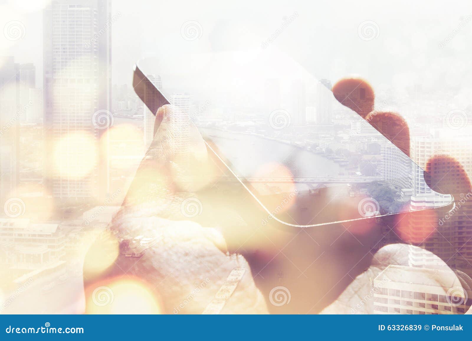 Multiple Exposure of Smart Phone Stock Image - Image of lifestyles ...