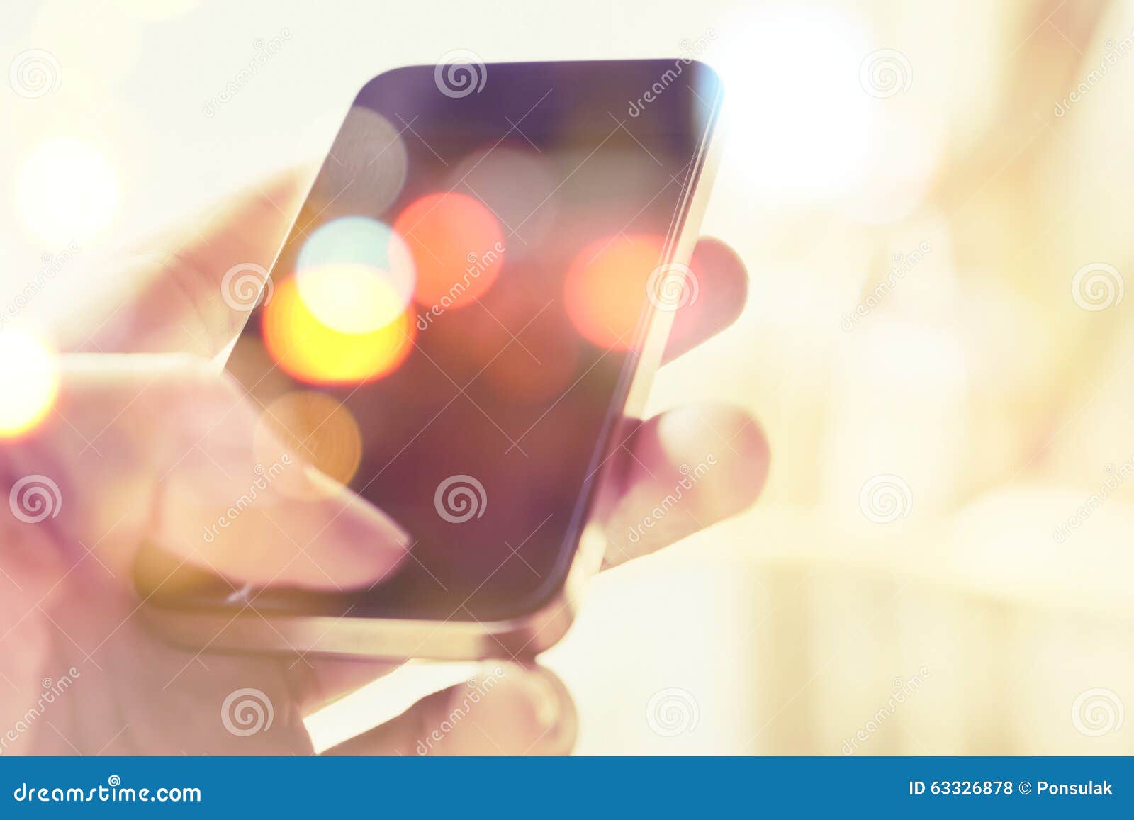 Multiple Exposure of Smart Phone Stock Photo - Image of connection ...