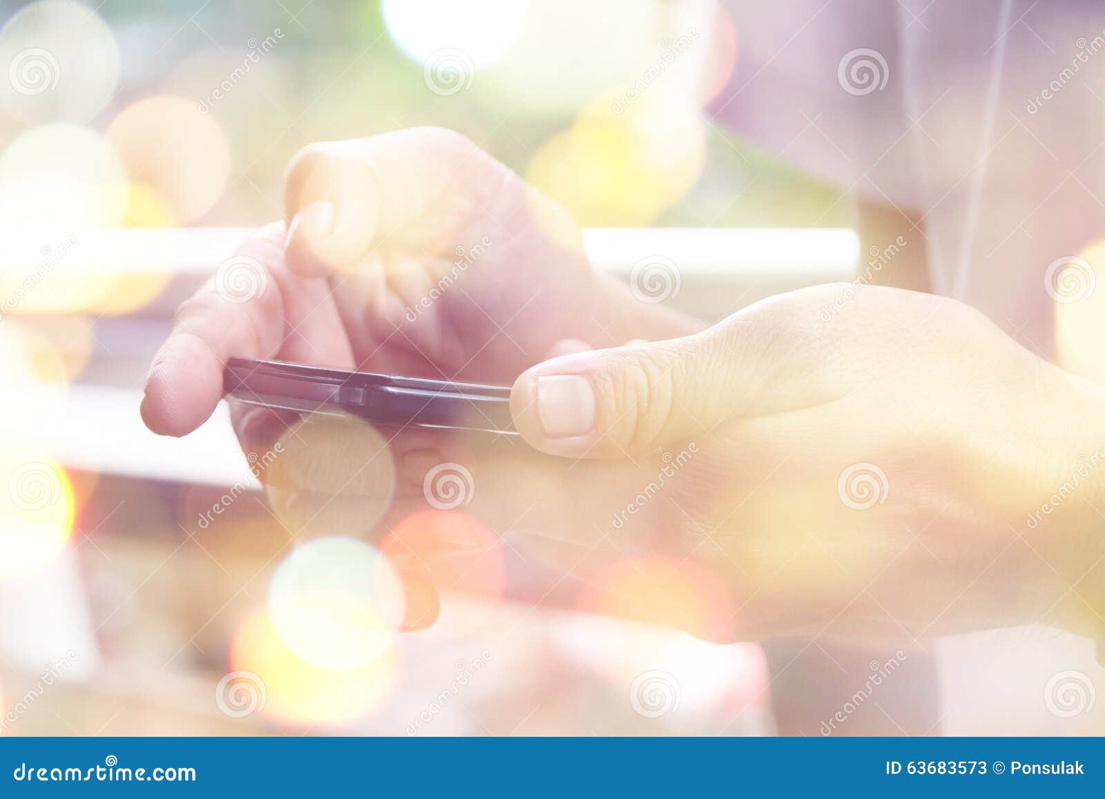 Multiple Exposure of Smart Phone Stock Image - Image of communication ...