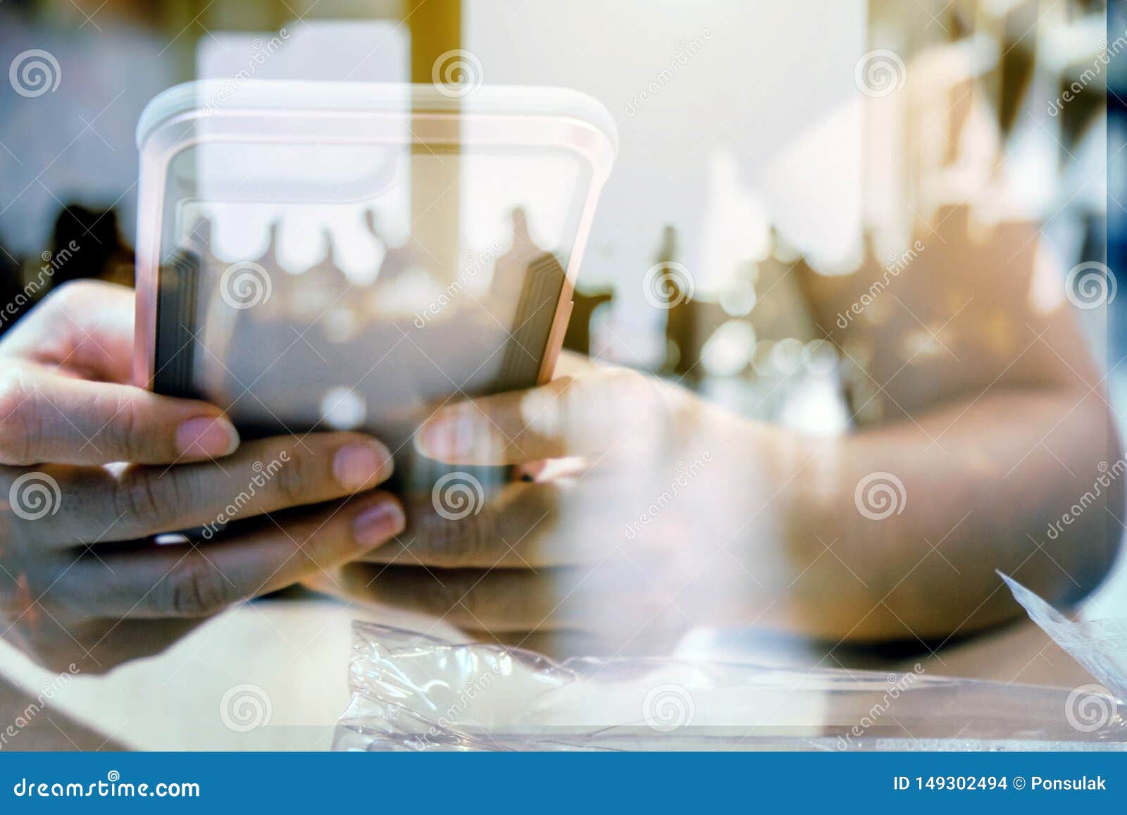 Multiple Exposure of Smart Phone Stock Photo - Image of exposure ...