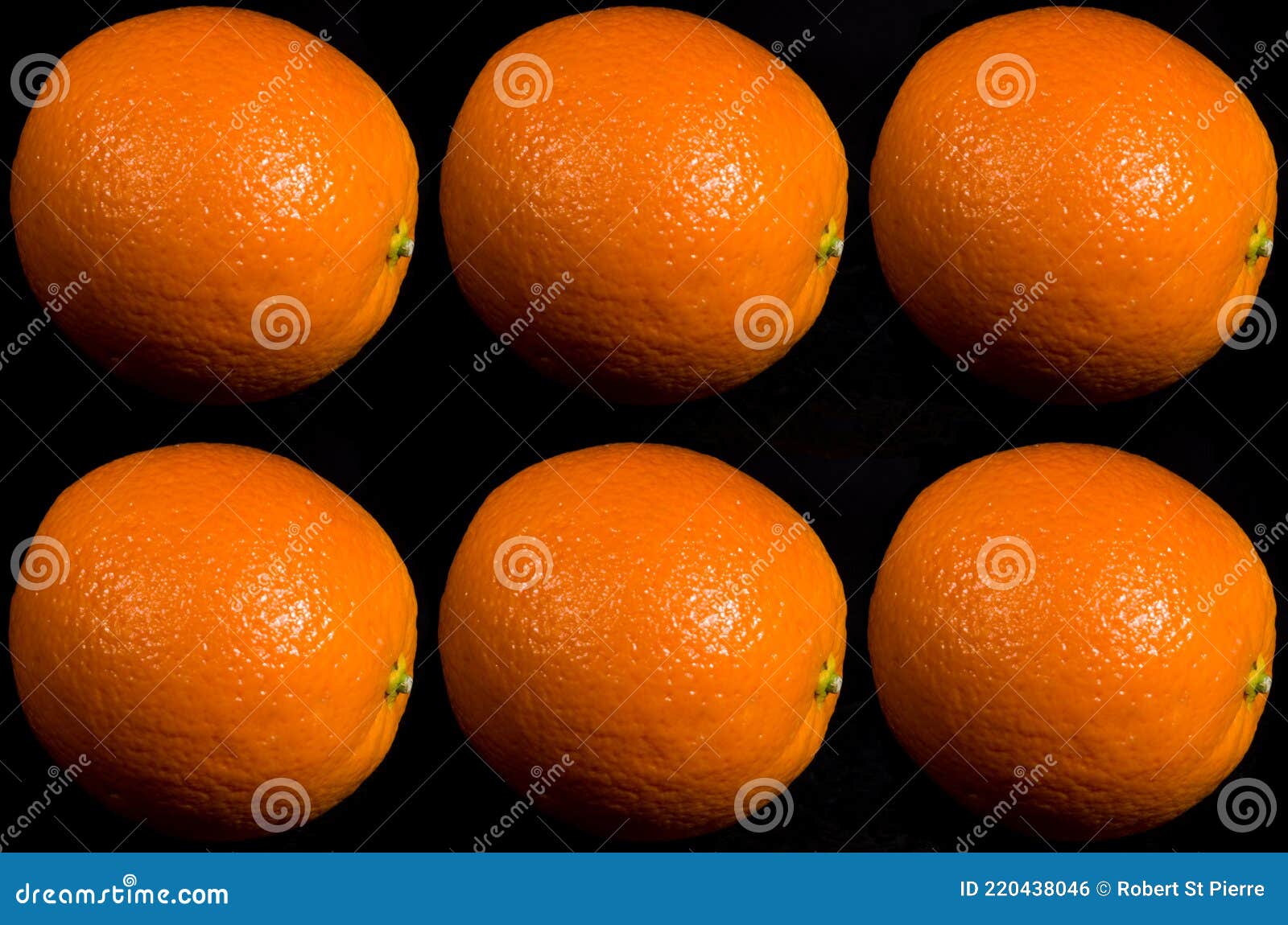 Multiple Exposures of Beautiful Fresh Orange Fruit Stock Photo - Image ...