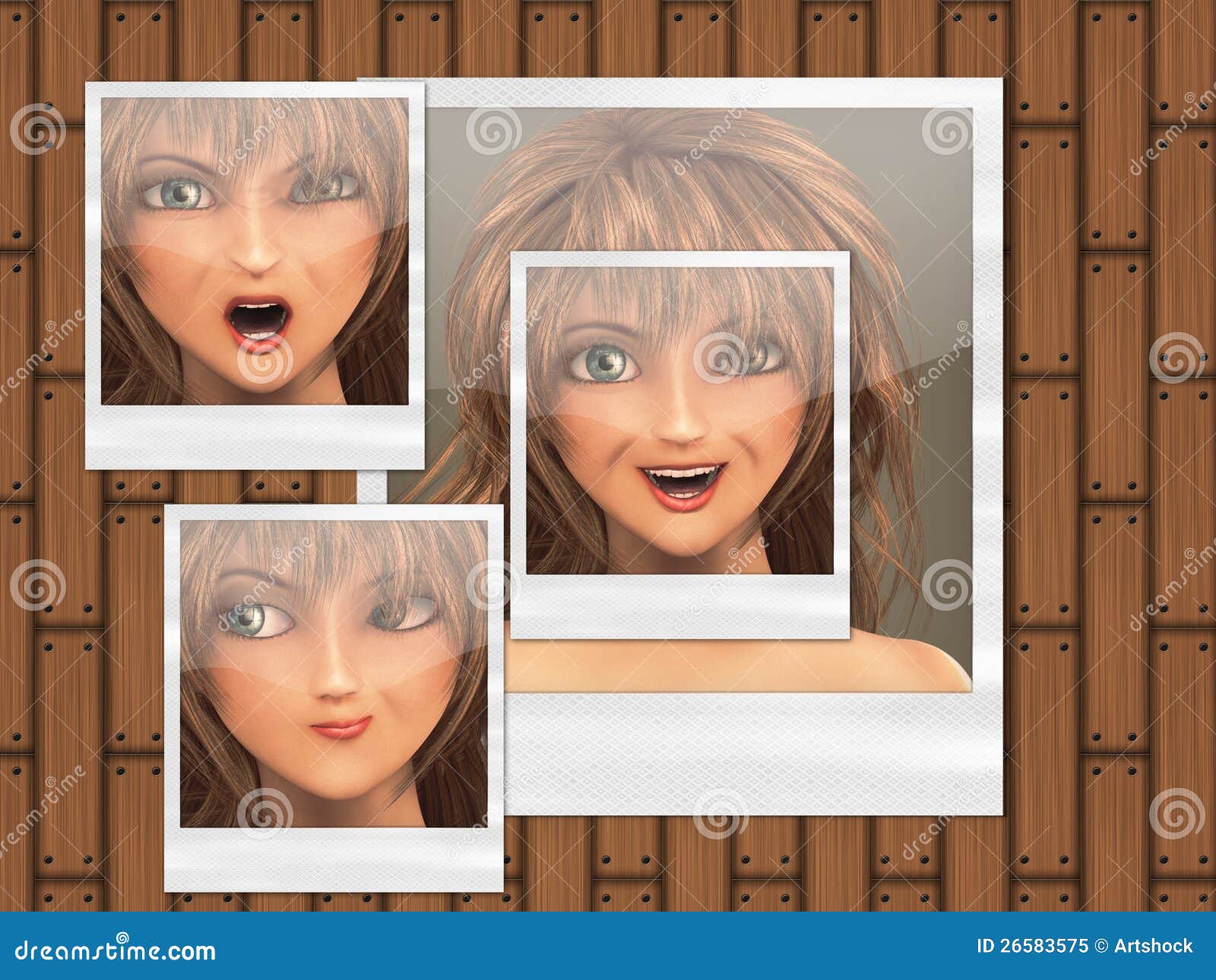 Multiple faces stock illustration. Illustration of caucasian - 26583575