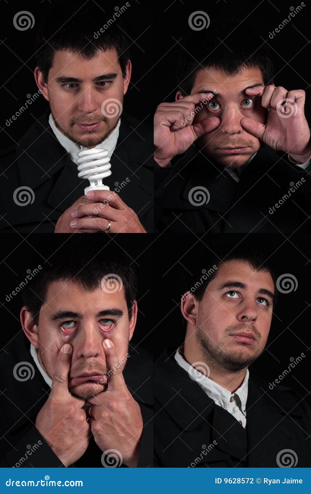 Multiple faces stock photo. Image of stare, expression - 9628572