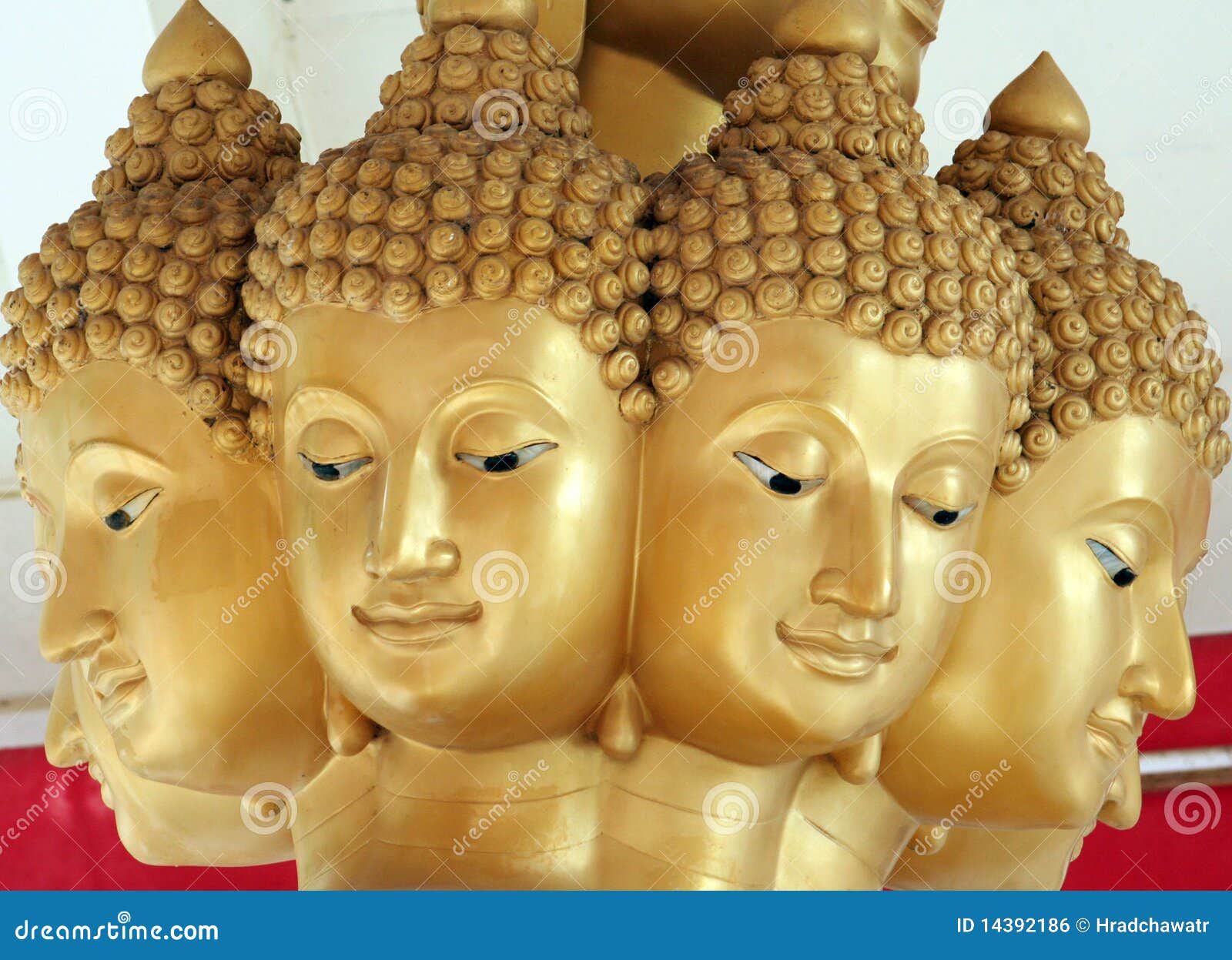 Multiple faces of buddha stock photo. Image of buddhist - 14392186