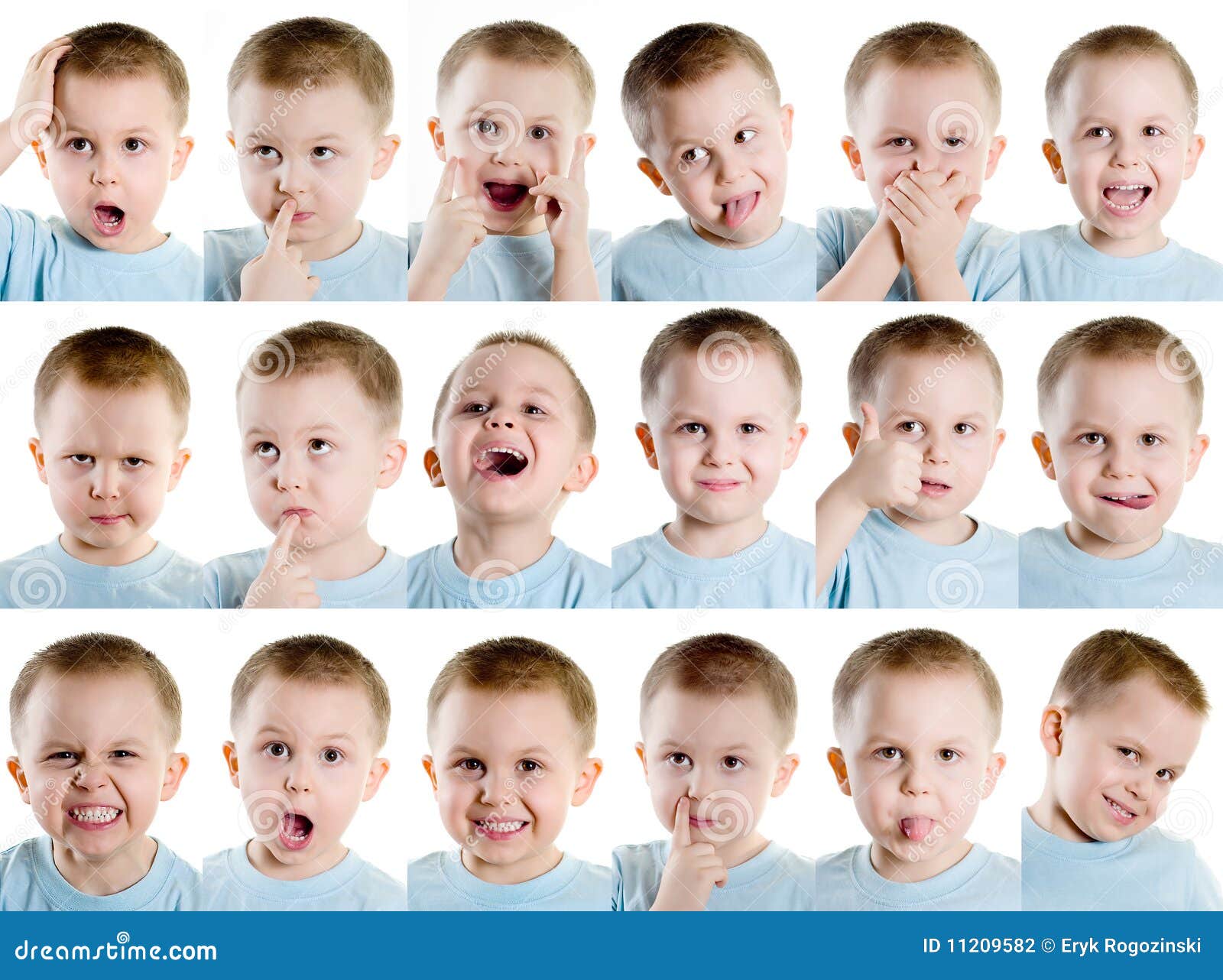 Multiple facial expression stock photo. Image of face - 11209582