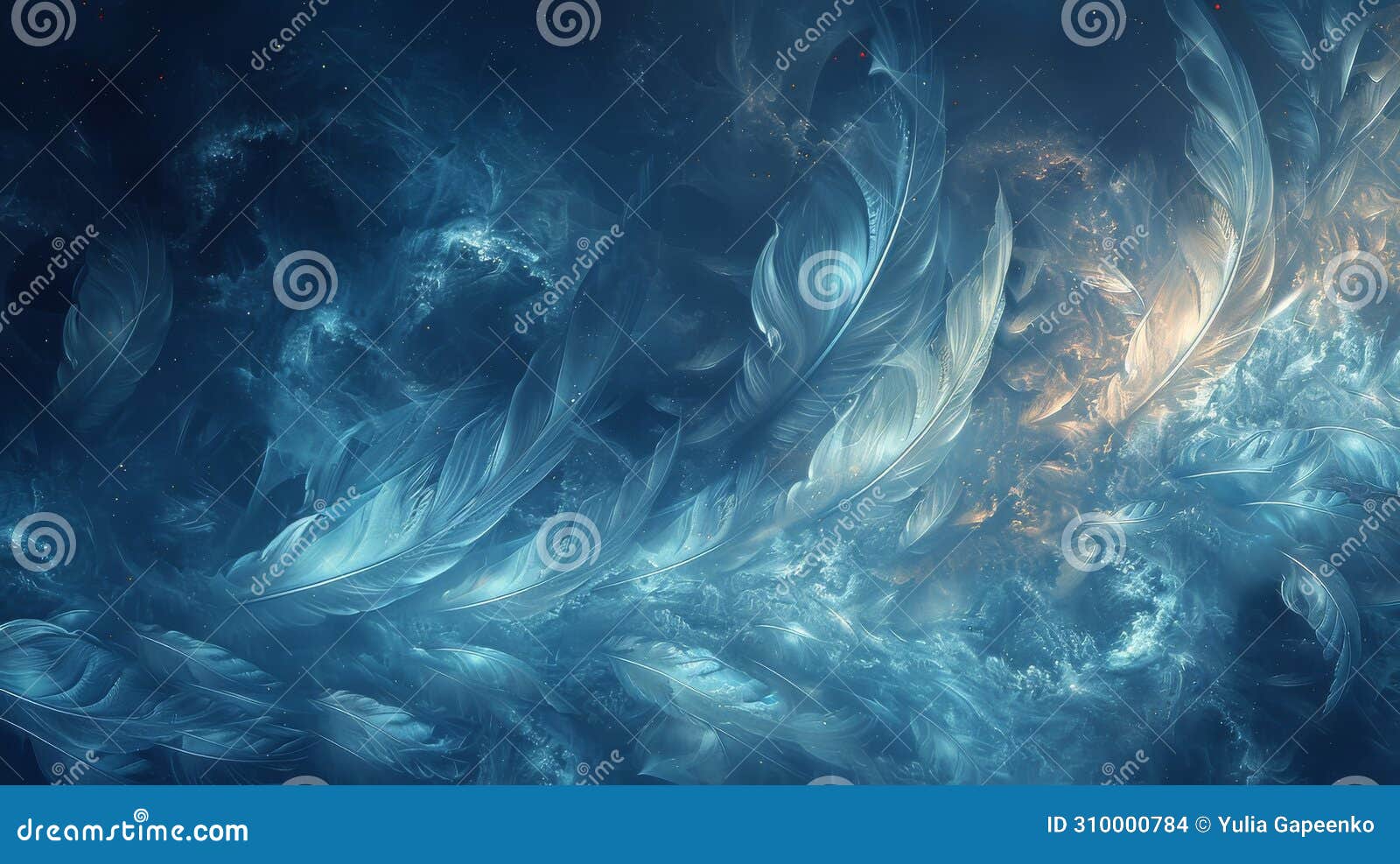 Group of Feathers Floating in the Air Stock Photo - Image of soft ...