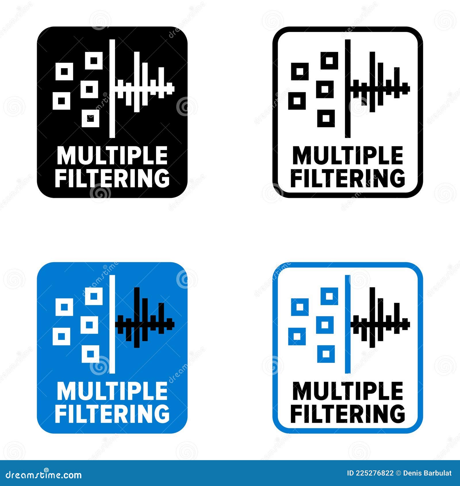 Filtering Vector Icon On White Background. Flat Vector Filtering Icon ...