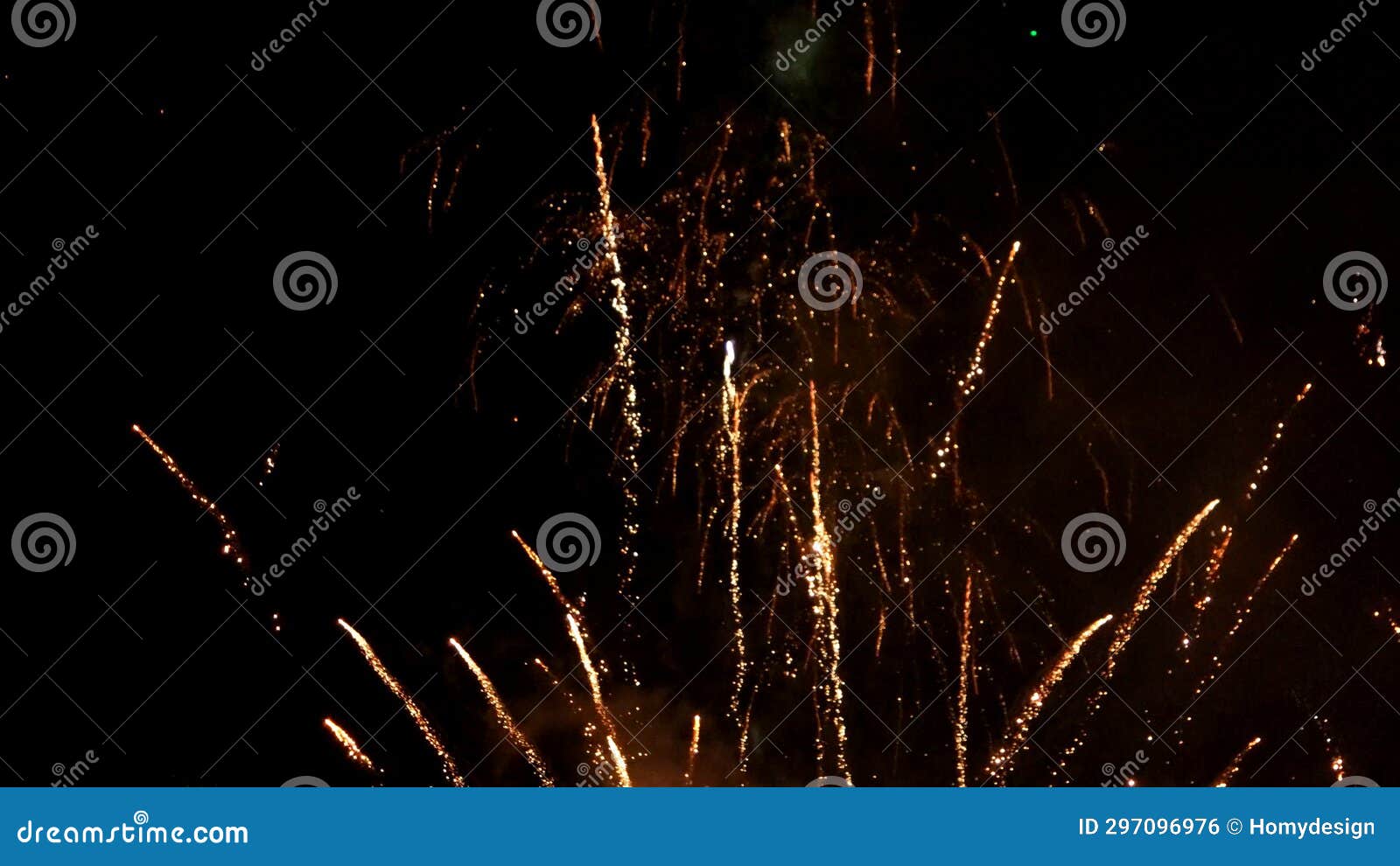 Multiple Fireworks Explosions Stock Photo - Image of flash, glow: 297096976