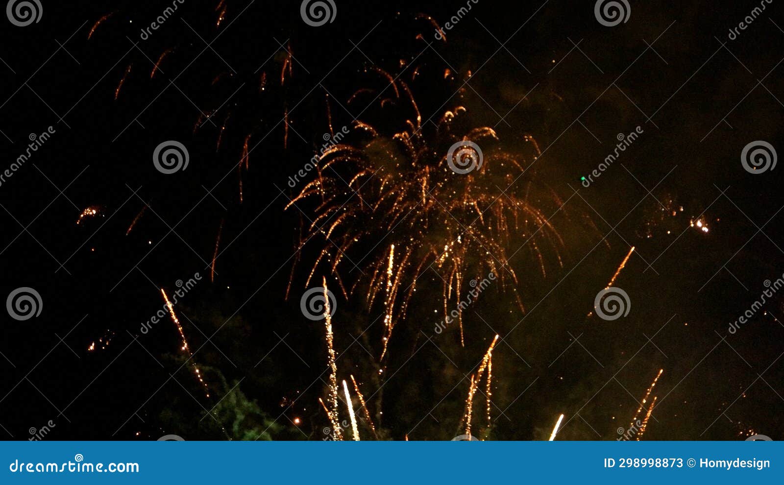 Multiple Fireworks Explosions Stock Image - Image of fireballs, bang ...
