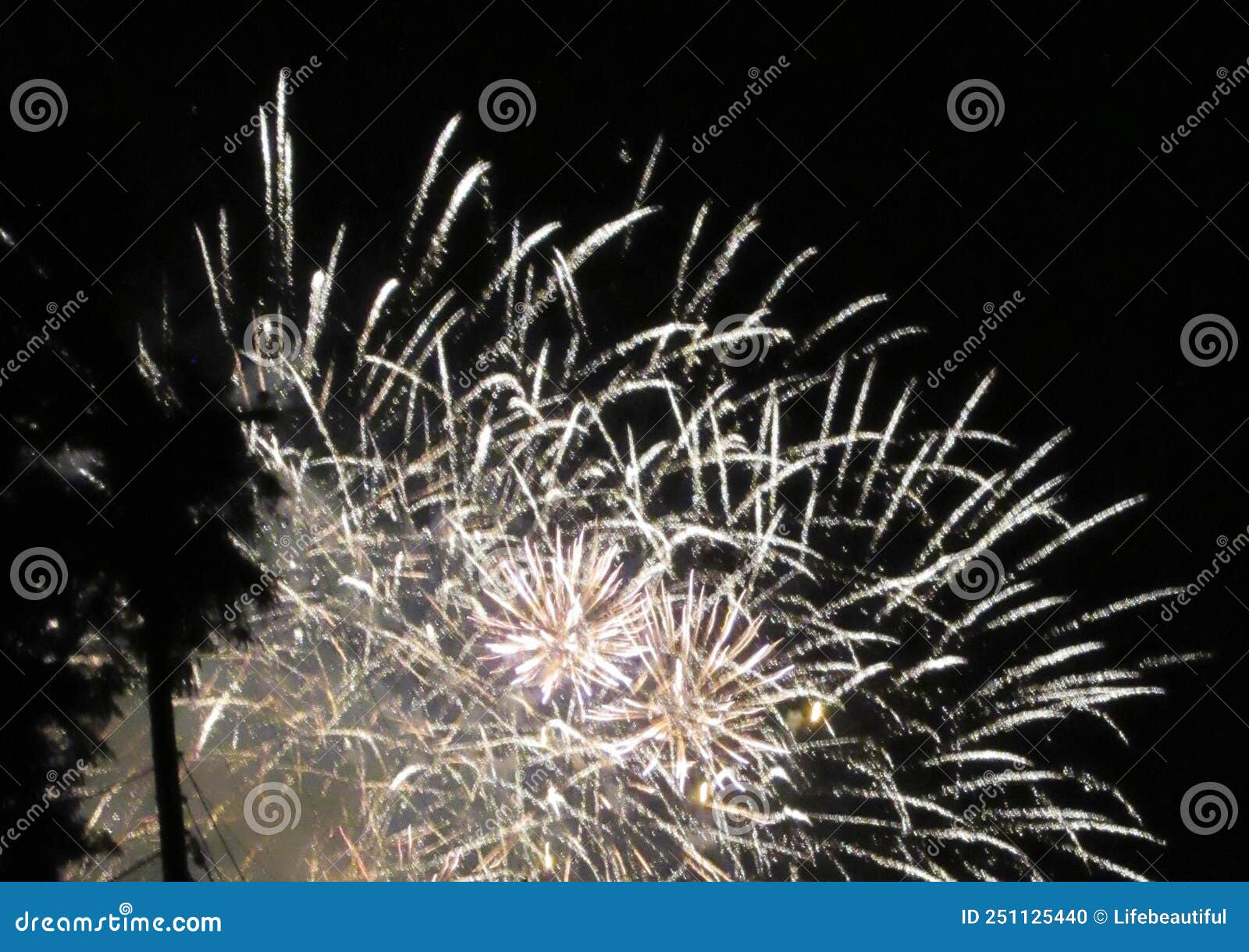 Multiple fireworks stock photo. Image of night, sports - 251125440