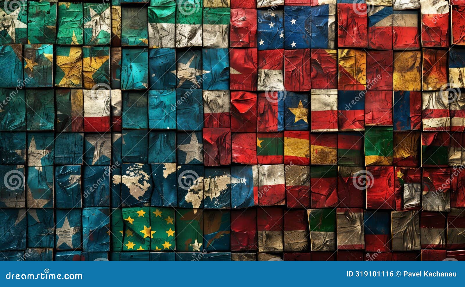 Multiple Flags Stacked Together in a Pile Stock Photo - Image of ...
