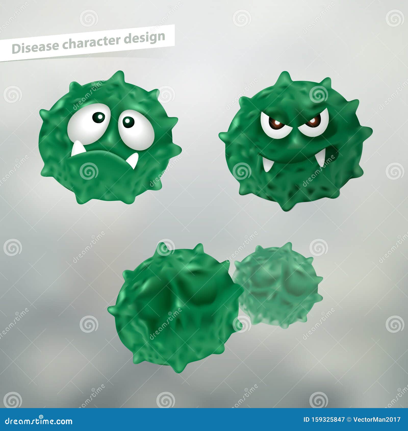 Multiple Germs Character Design. Stock Vector - Illustration of child ...