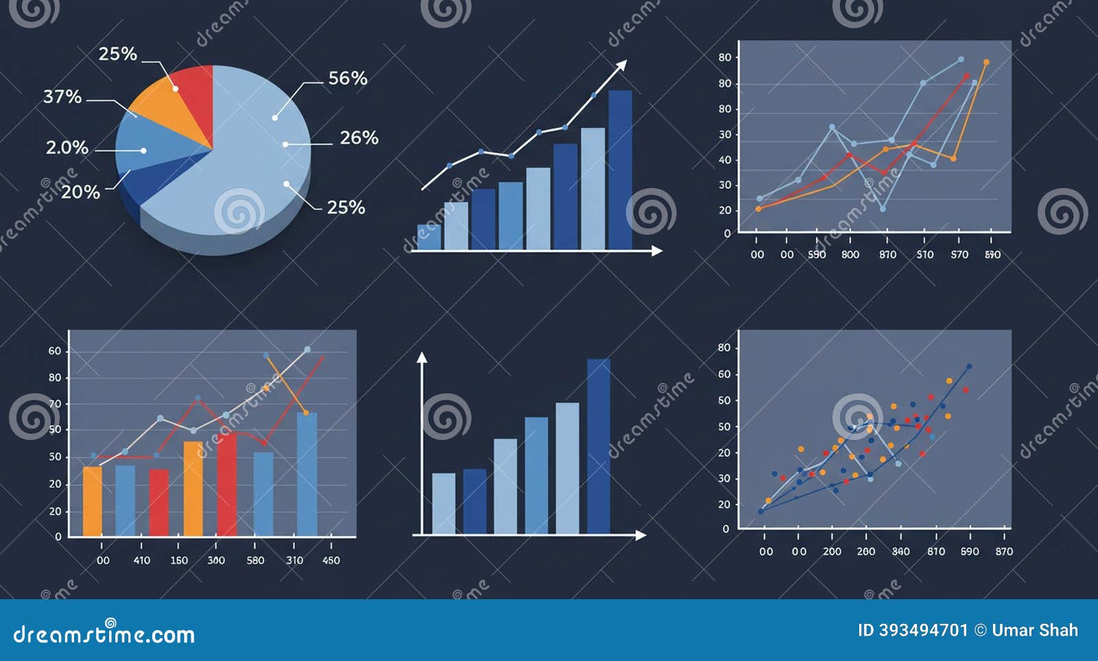 Statistical Techniques Line Icons Collection. Regression, ANOVA ...