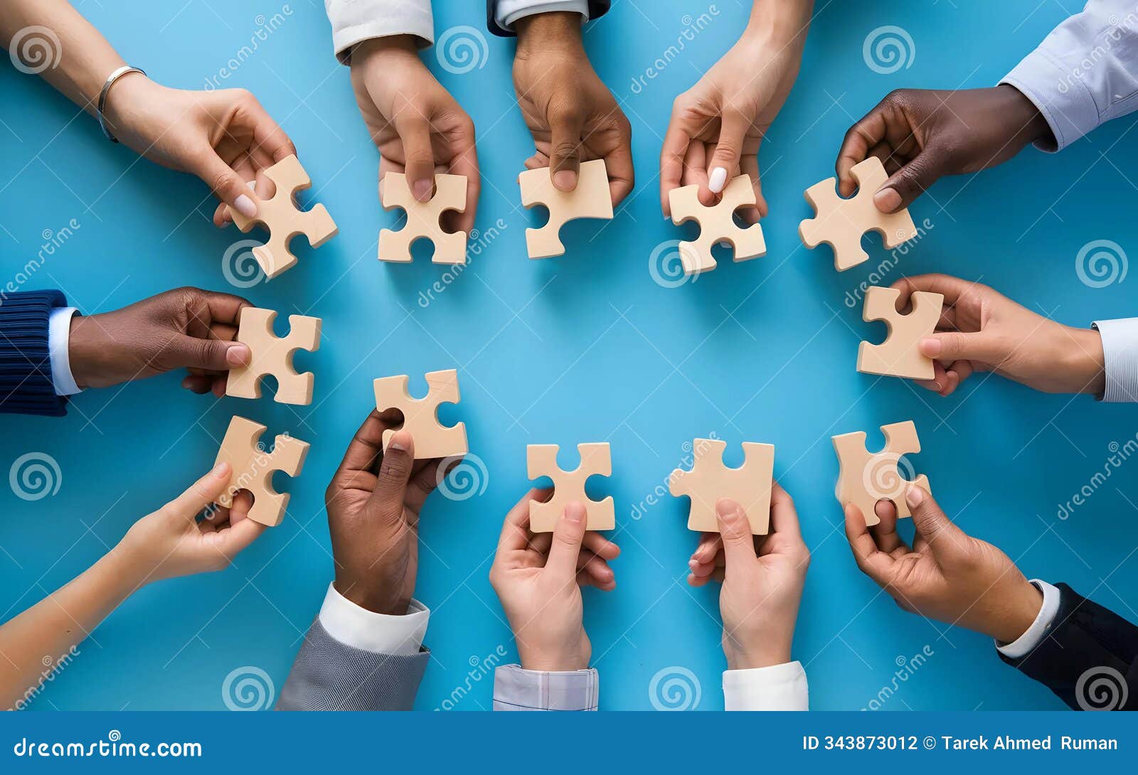 Unity And Teamwork - Diverse Hands Joined Together Stock Photo ...