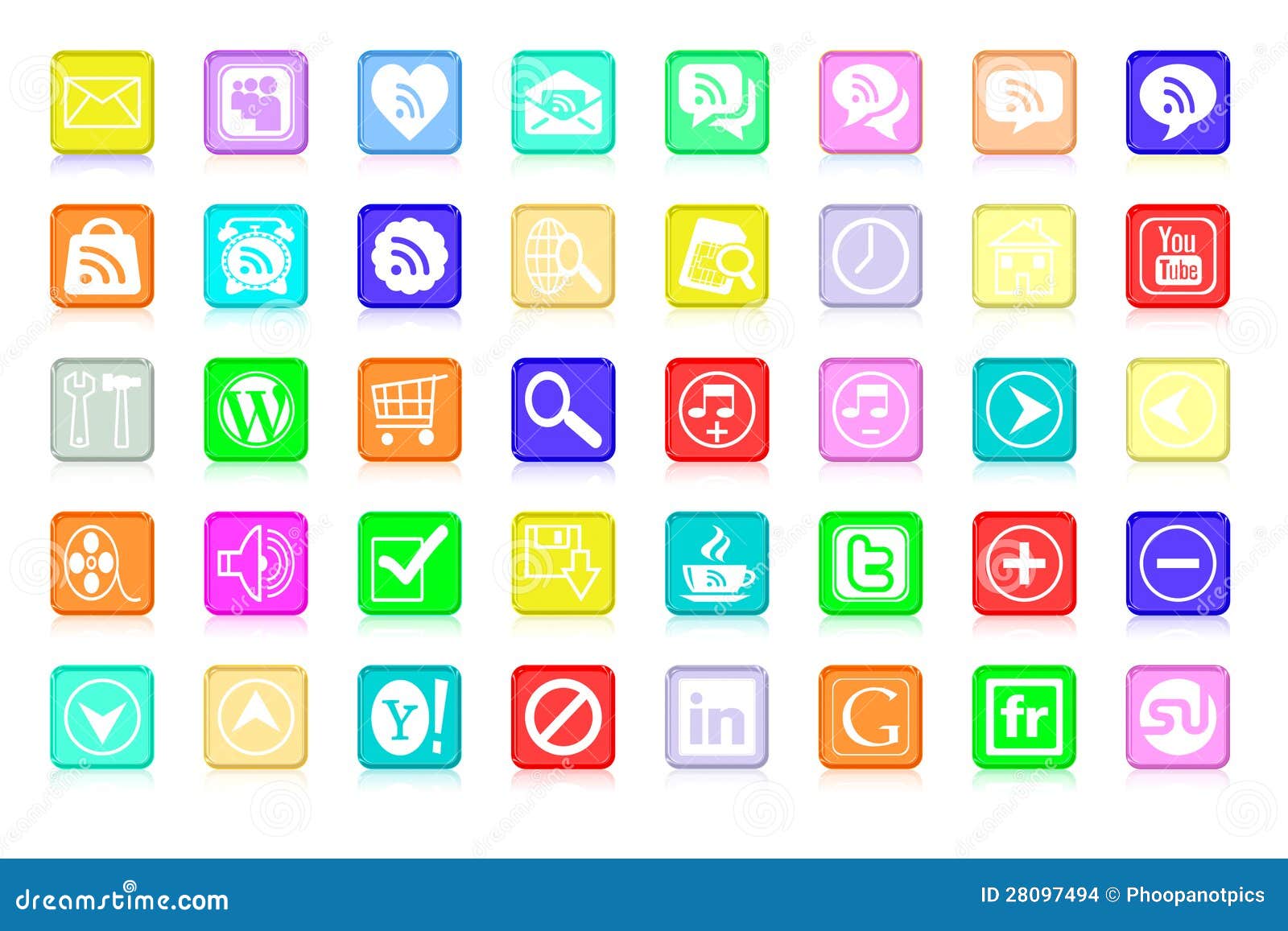 Multiple icon stock illustration. Illustration of brown - 28097494