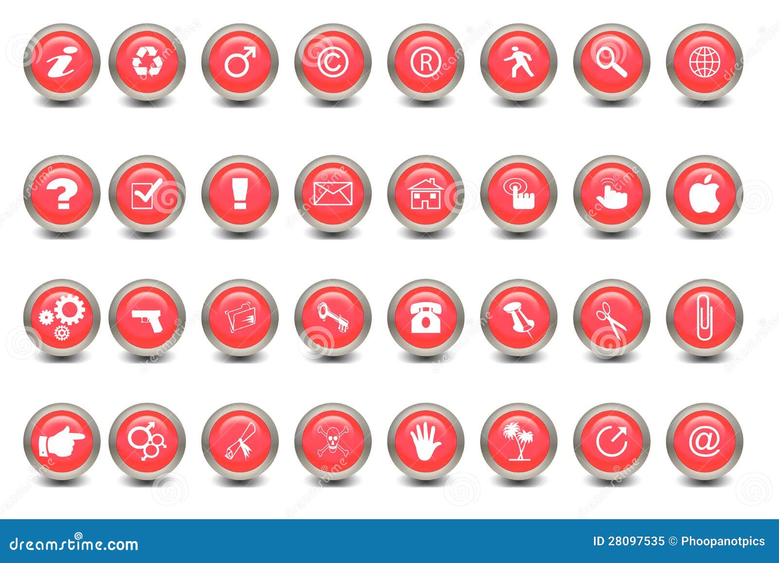Multiple icon stock illustration. Illustration of internet - 28097535