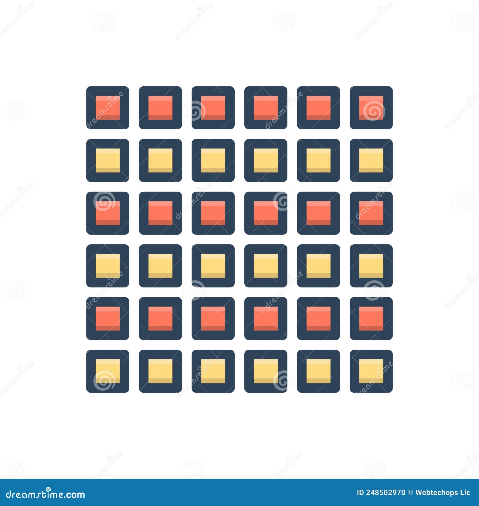 Color Illustration Icon for Multiple, Various and Different Stock ...