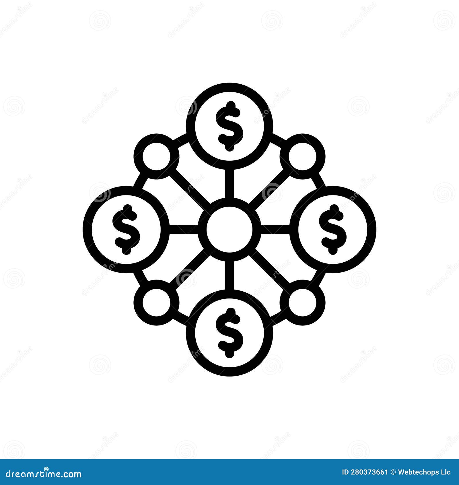 Black Line Icon for Multiple, Various and Several Stock Vector ...