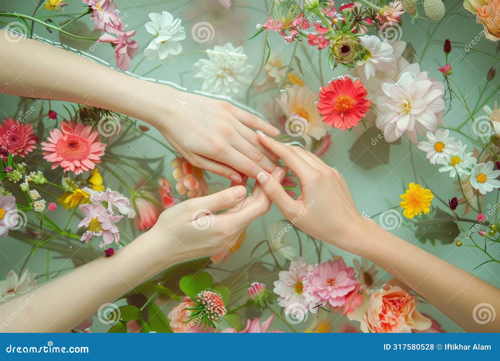 Multiple Individuals Joining Hands Together in a Gesture of Unity and ...