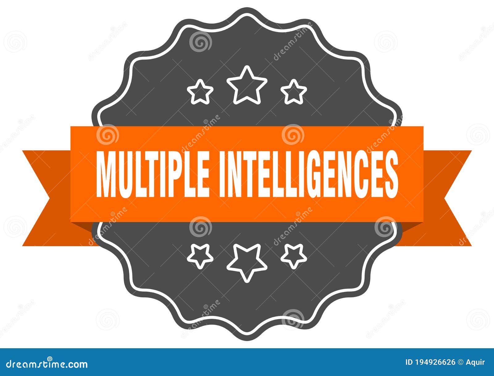 Multiple Intelligences Label Stock Vector - Illustration of ...