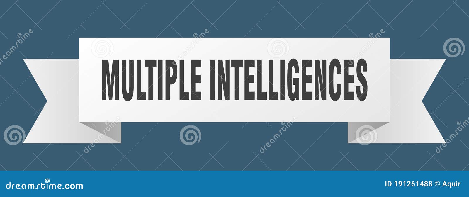 Multiple Intelligences Ribbon. Stock Vector - Illustration of template ...
