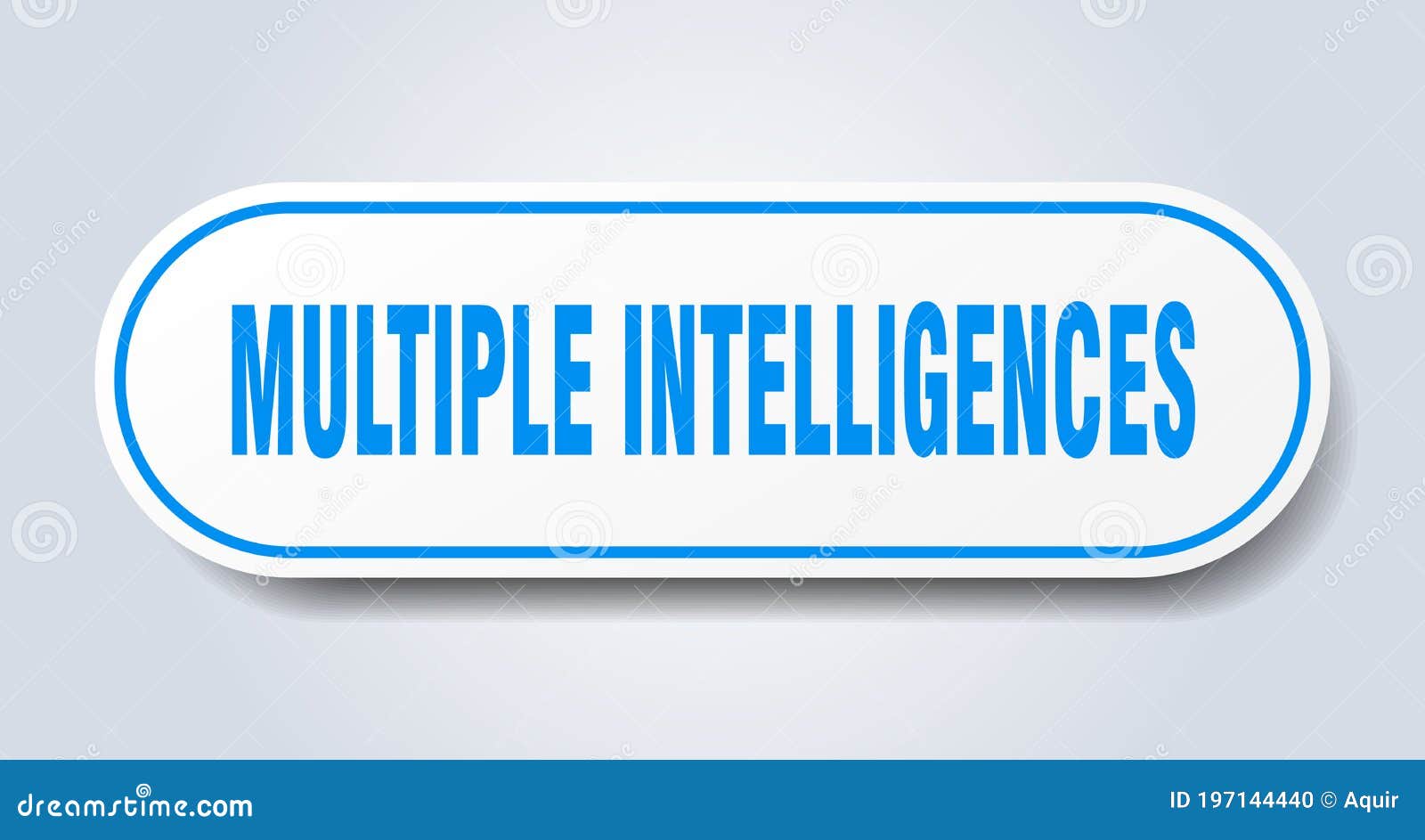 Multiple Intelligences Sticker. Vector Illustration | CartoonDealer.com ...