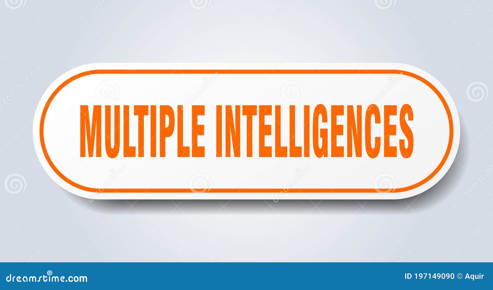 Multiple Intelligences Sticker. Stock Vector - Illustration of isolated ...