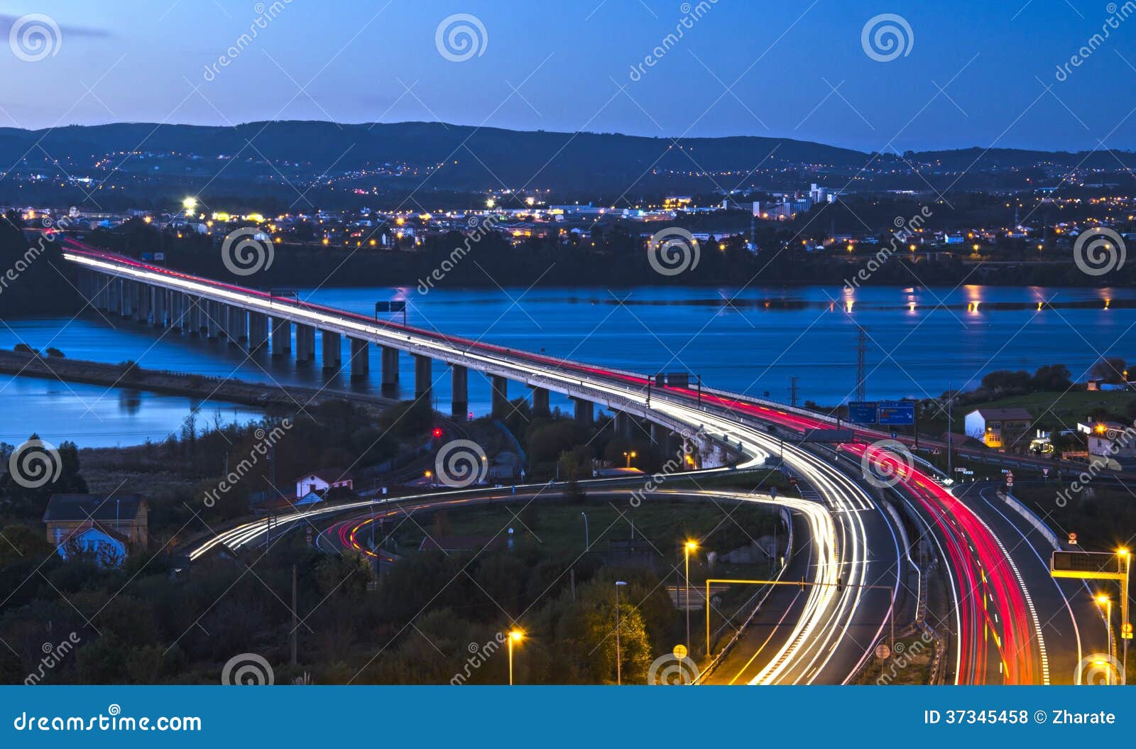 Multiple Lane Highway stock photo. Image of abstract - 37345458