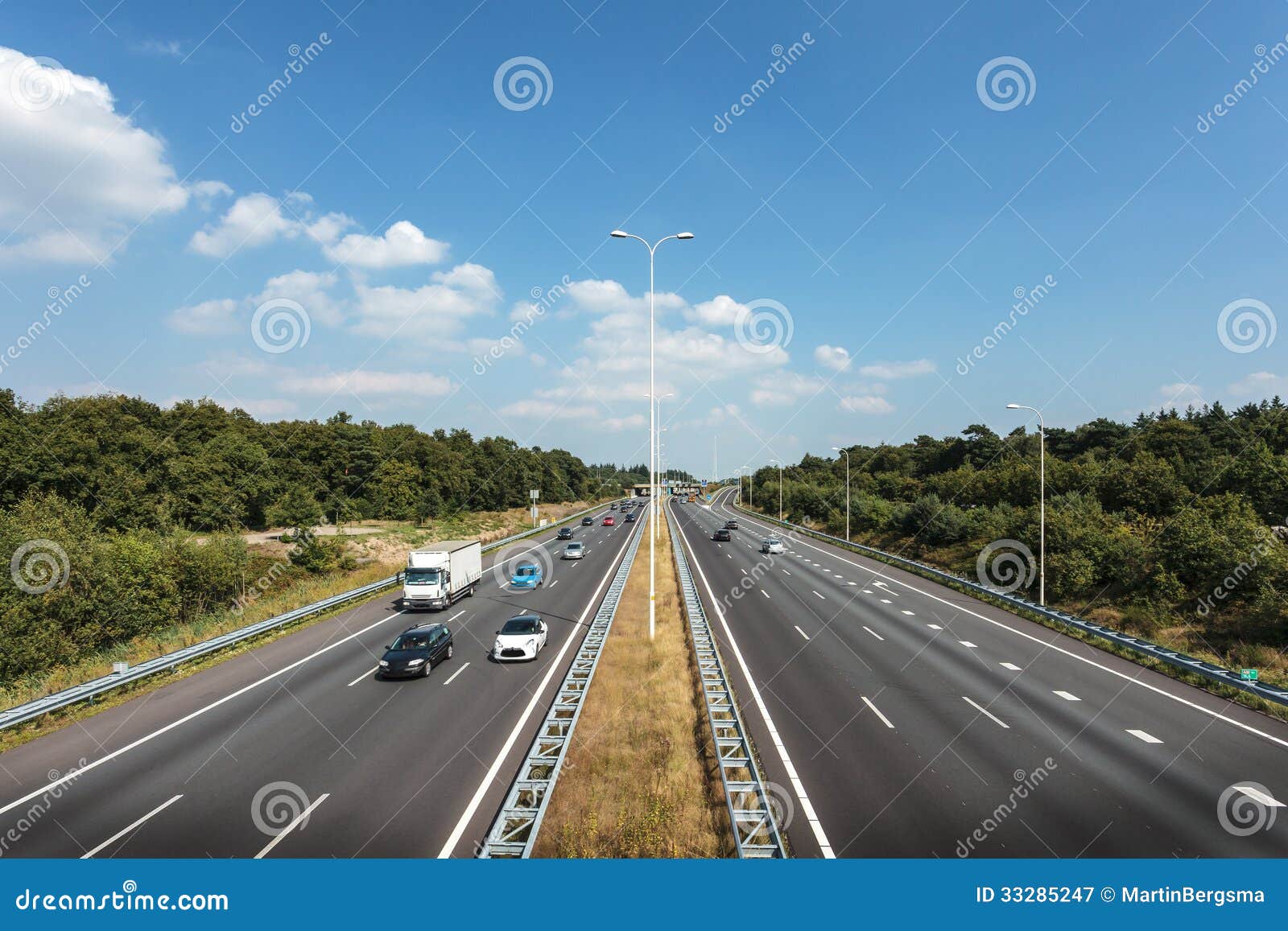 Multiple Lane Highway in the Netherlands Stock Image - Image of asphalt ...