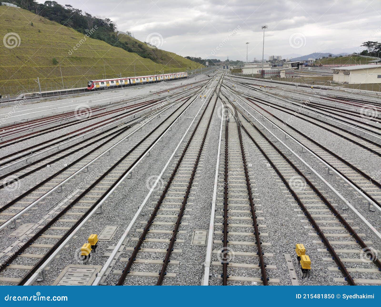 Multiple Lane of Mrt Malaysia Junction Railway Track Editorial Image ...