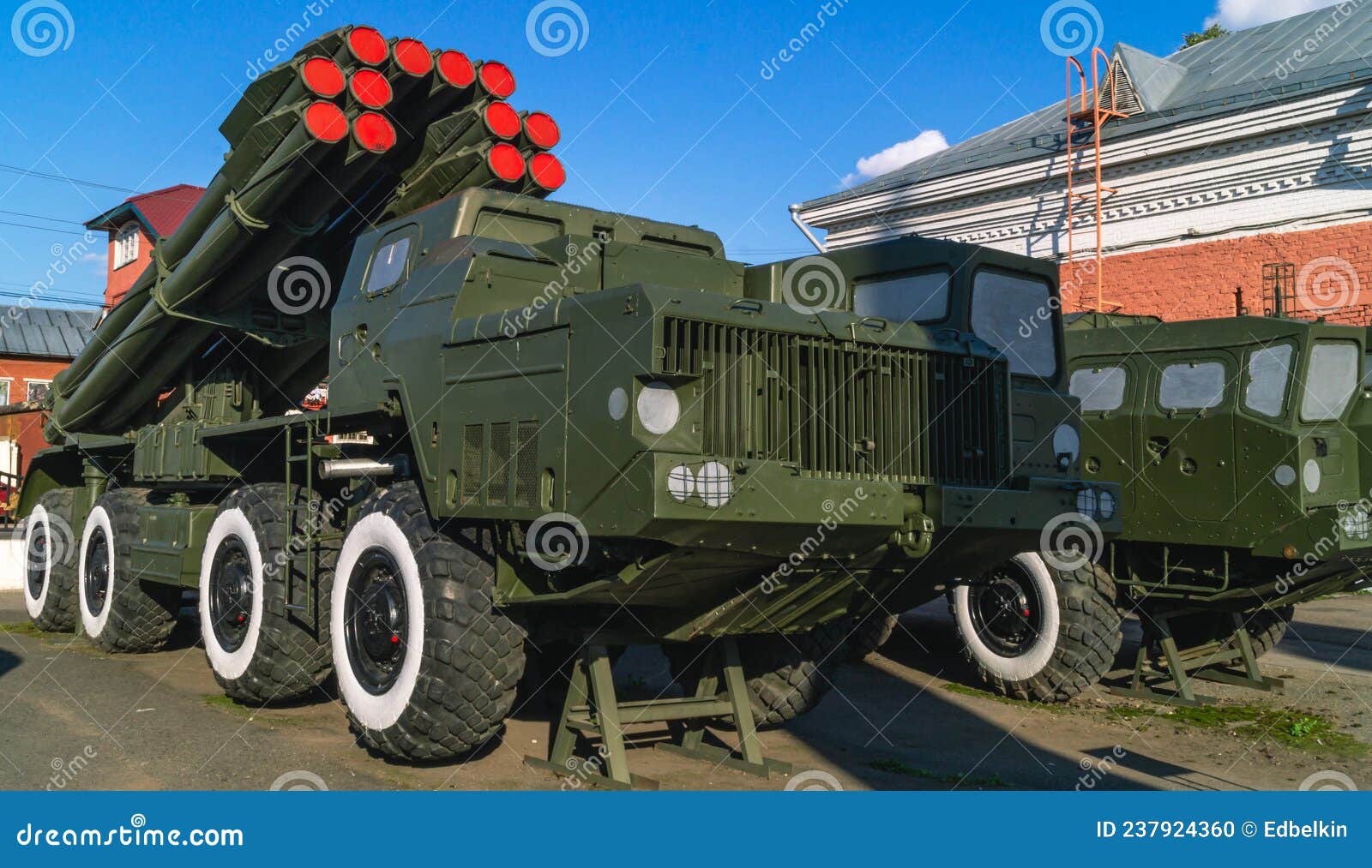 Multiple Launch Rocket System Stock Photo - Image of weapon, military ...