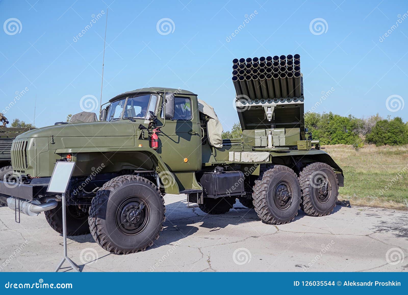Multiple Launch Rocket System Stock Photo - Image of explosive, blue ...