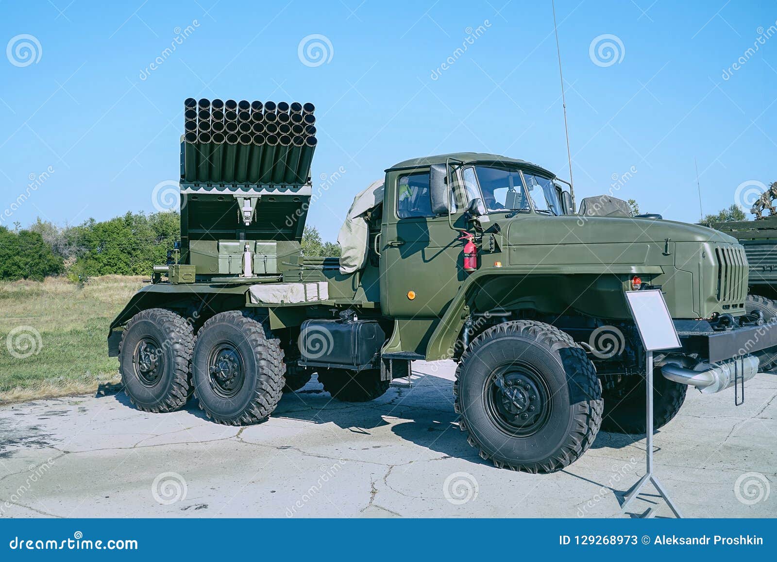 Multiple Launch Rocket System Stock Image - Image of camouflage ...