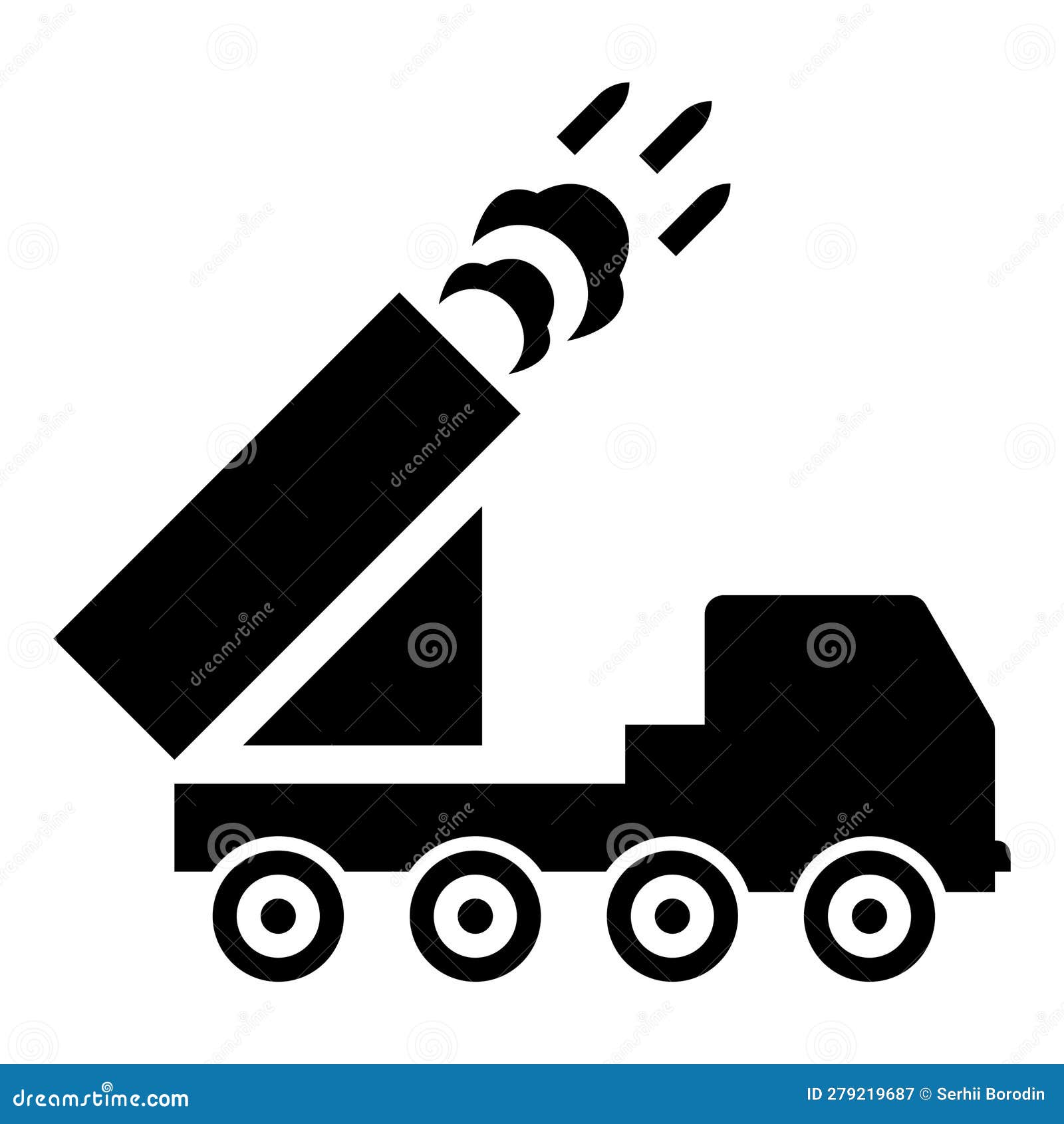 Reactive System Volley Fire Salvo Artillery American Multiple Launch On ...