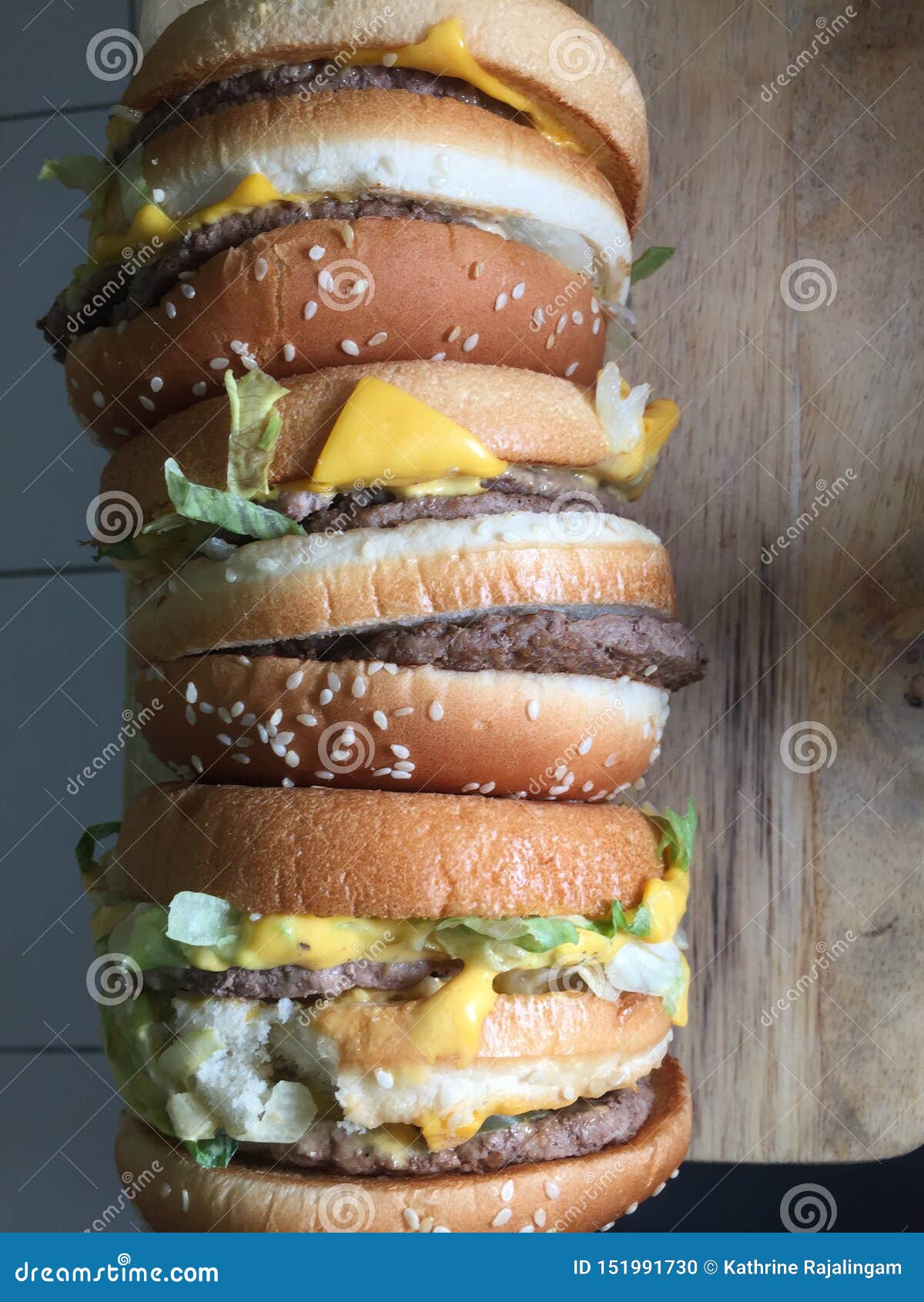 Huge size beef hamburger stock photo. Image of food - 151991730