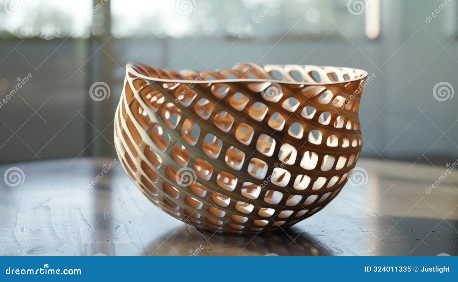 Multiple Layers of Geometric Shapes are Woven Together Creating a ...