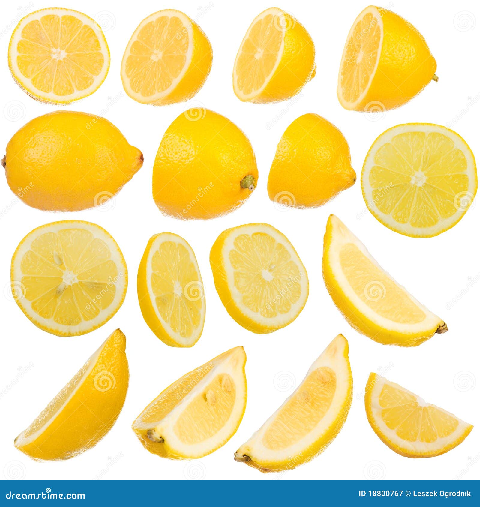Multiple Lemon on White Background Isolated Stock Image - Image of diet ...