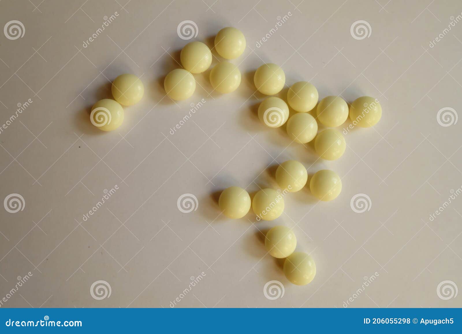Multiple Light Yellow Mints of Xylitol Stock Photo - Image of ...