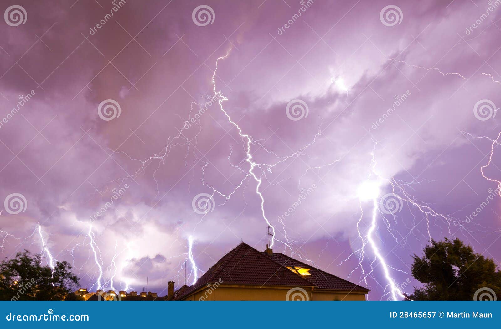 Multiple lightnings stock image. Image of clouds, cloudscape - 28465657