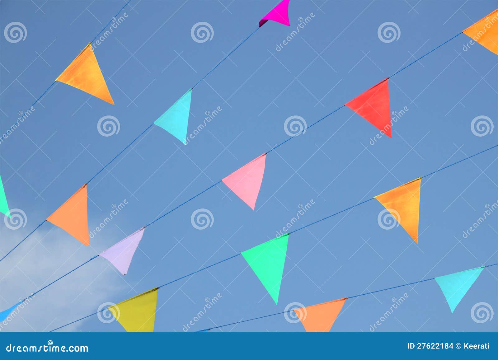 Multiple Line of Celebration Flags Stock Photo - Image of festival ...