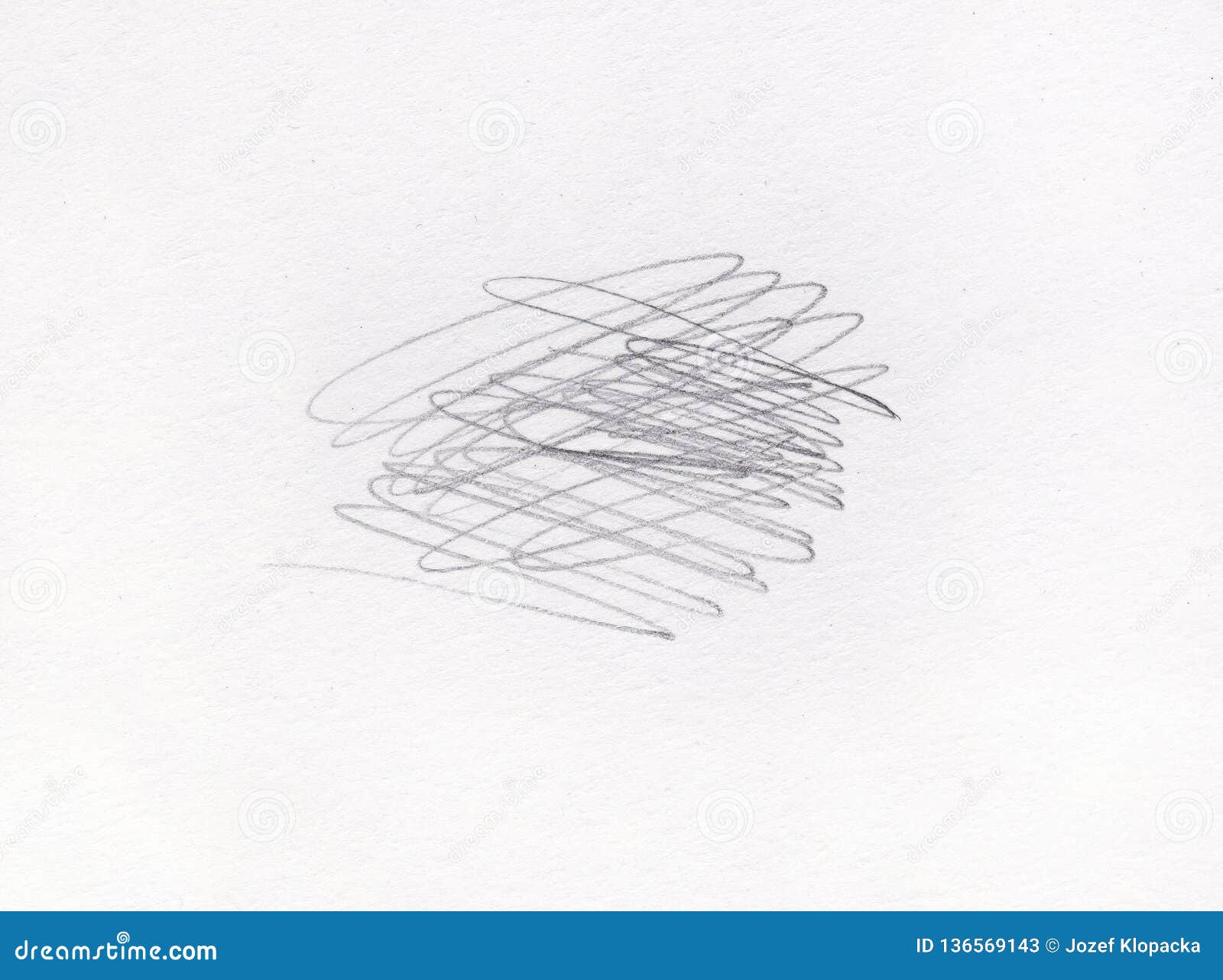 Multiple Linear Pencil Scratches on Blank Paper Surface. Stock ...