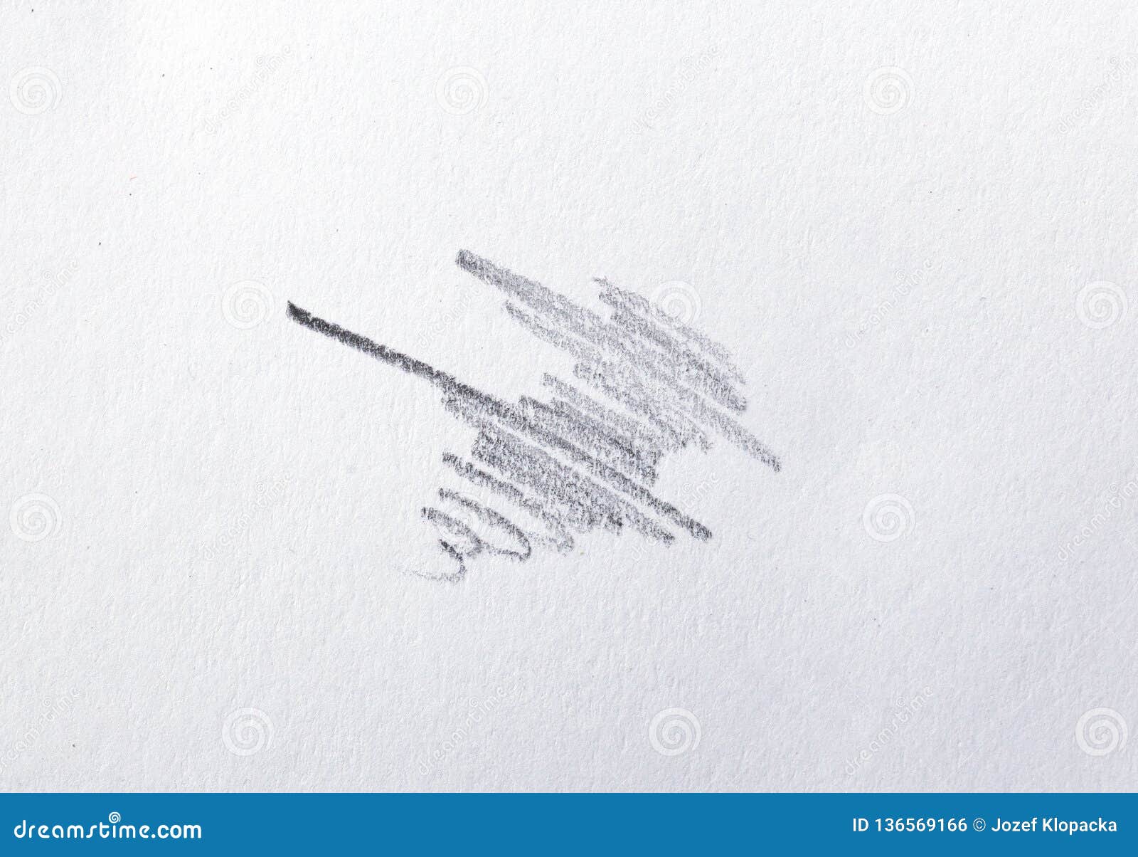 Multiple Linear Pencil Scratches on Blank Paper Surface. Stock Photo ...