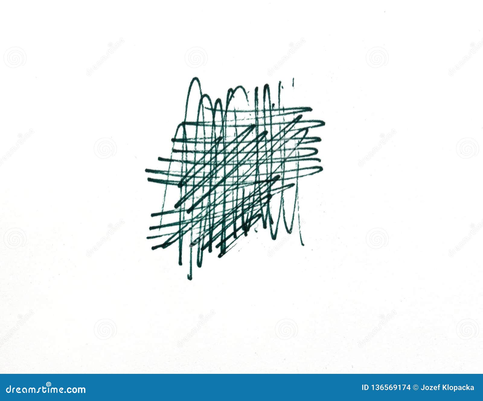 Multiple Linear Pencil Scratches on Blank Paper Surface. Stock ...