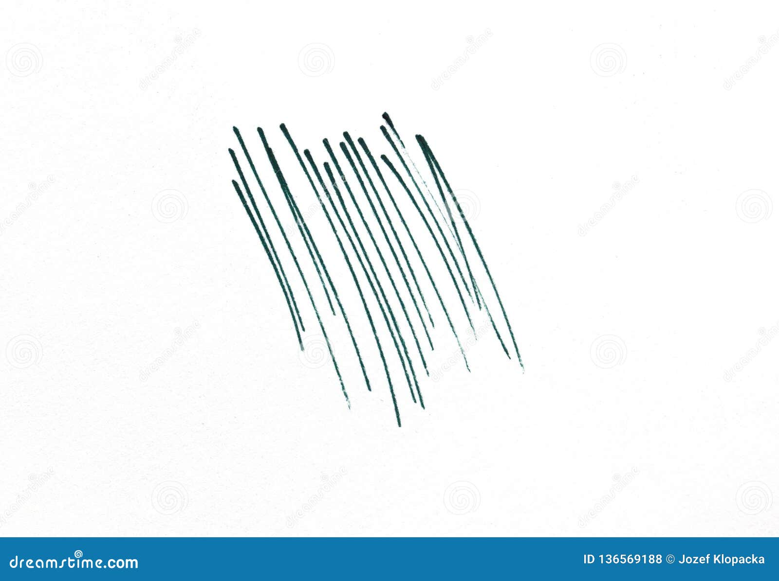 Multiple Linear Pencil Scratches on Blank Paper Surface. Stock ...