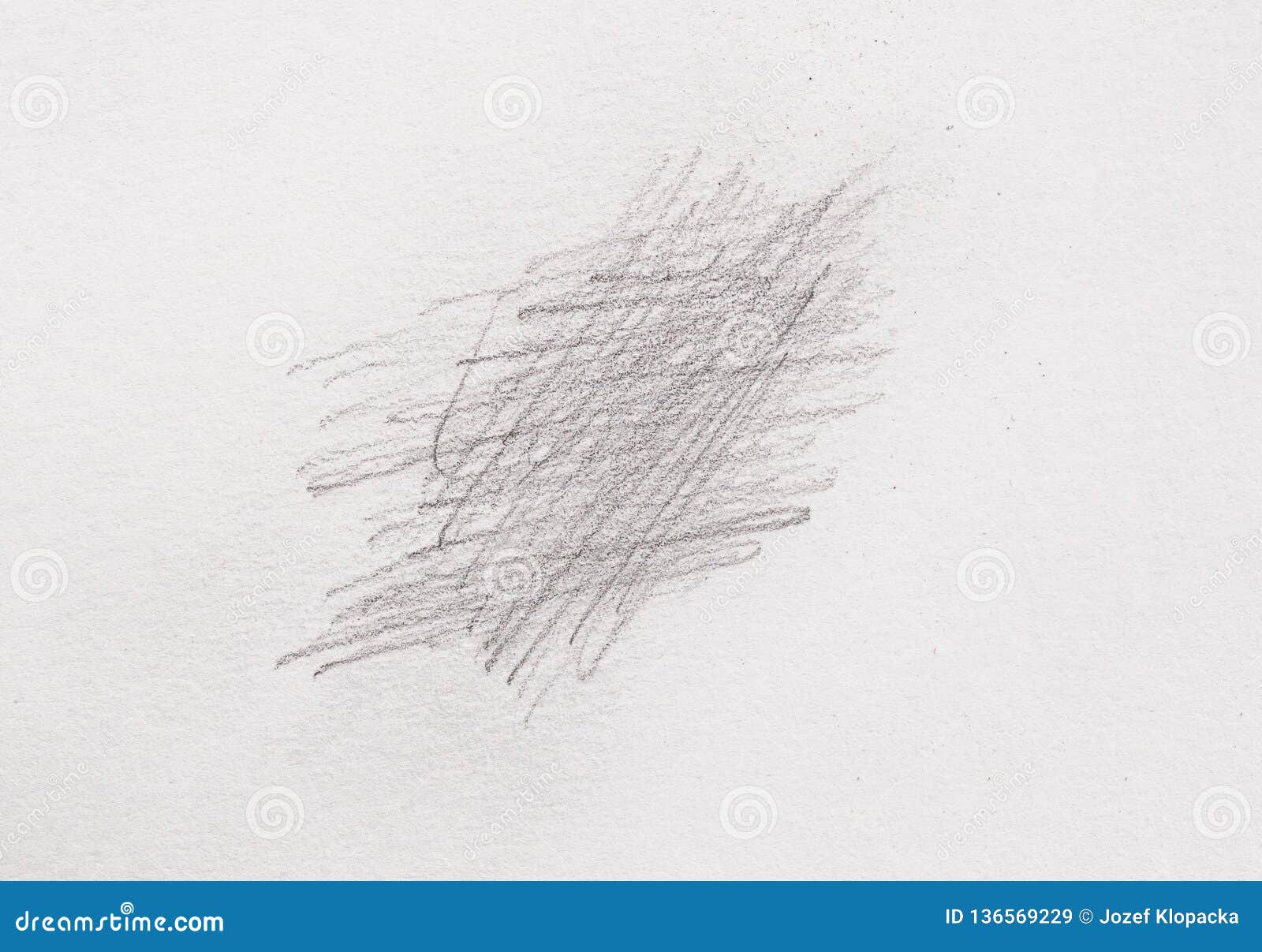 Multiple Linear Pencil Scratches on Blank Paper Surface. Stock ...