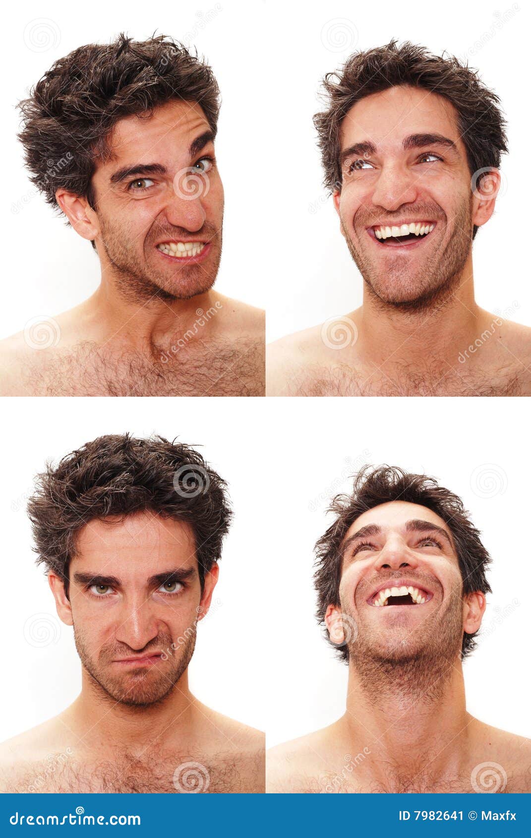 Multiple male expressions stock image. Image of variety - 7982641