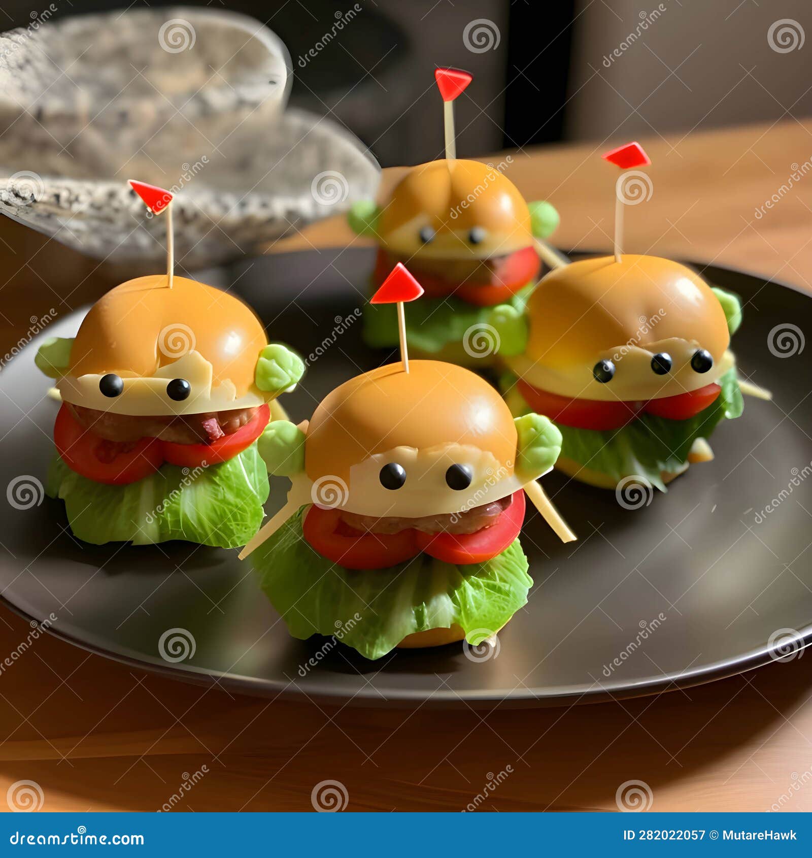 Set Of Mini Burgers, Buffet Table Stock Photography | CartoonDealer.com ...