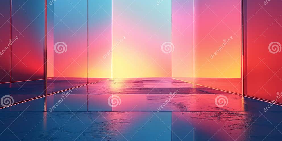 Multiple Mirrors Reflecting Each Other Creating an Infinite Illusion of ...